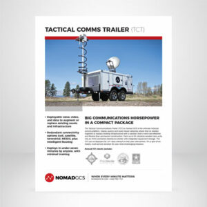 Tactical Communications Trailers - Nomad GCS